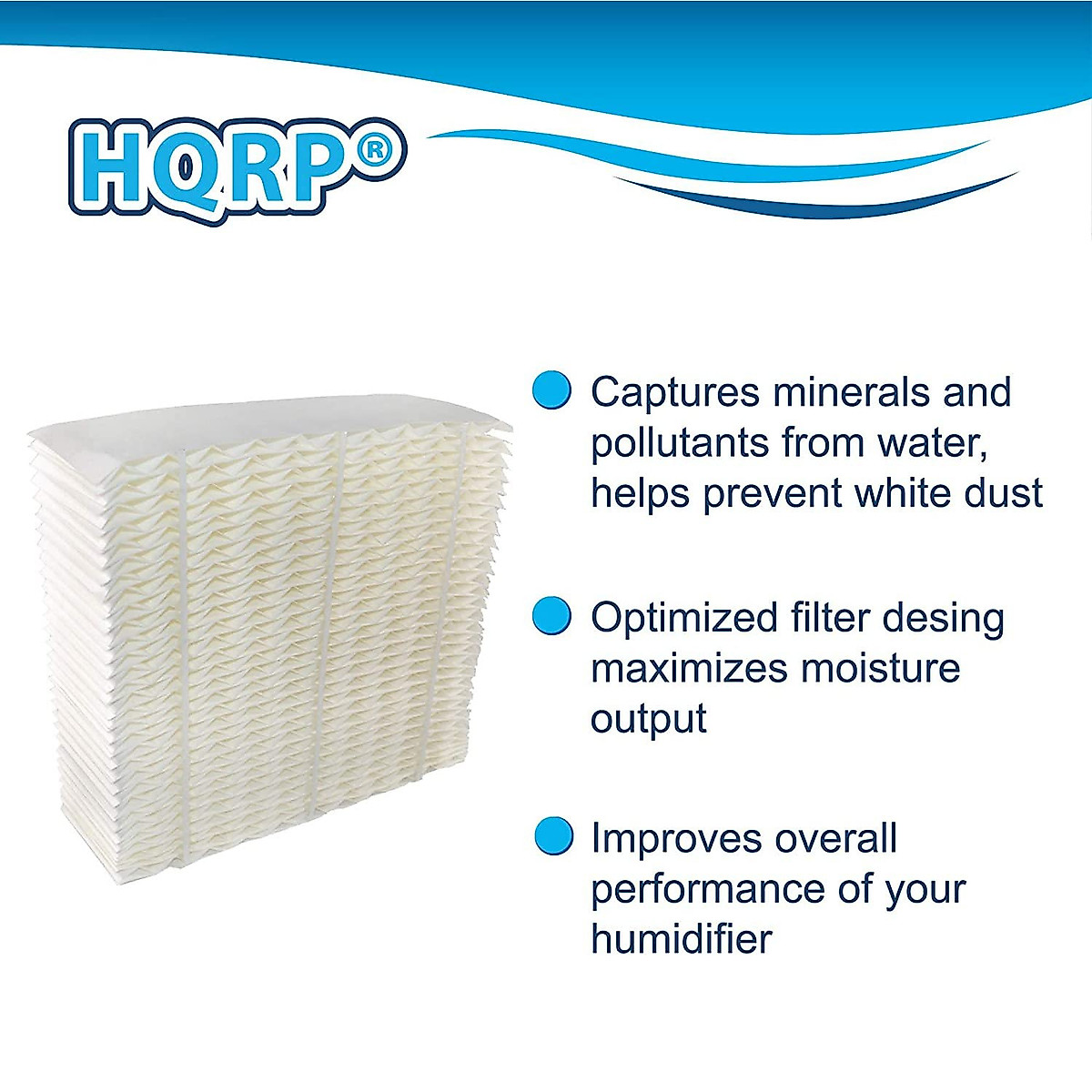 HQRP 1043 Super Wick Humidifier Filter Replacement for Essick Air AIRCARE Bemis Space Saver 800 8000 826000 826800 826900 821000 831000 826600 EP9500 EP9800 EP9700 EP9R500 EP9R700 EP9R800 SS390DWHT
