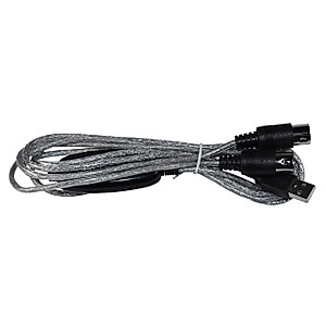 HQRP USB in-OUT MIDI Interface Cable Converter PC to Music Keyboard Adapter Cord for M-Audio Keystation 88ES 88-Key USB MIDI Keyboard Controller
