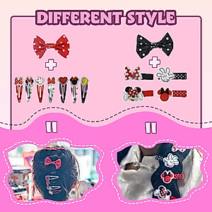 Disney Minnie Mouse Hair Accessories Set for Kids, Perfect for Parties, Sleepovers and Makeovers, Ages 3+, By Townley Girl