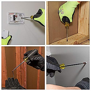 Klein Tools 603-4 Screwdriver, Made in USA, #2 Phillips Tip with Cushion Grip Handle, Precision Machined Electrician Screwdriver, 8-Inch