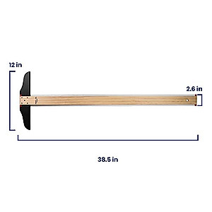 Pacific Arc 36 Inch T Square, Traditional Maple Blade with Acrylic Edge