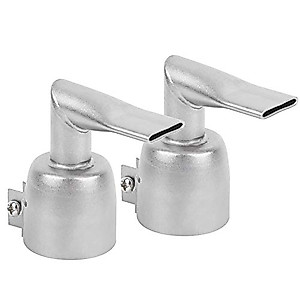Heat Gun Nozzles, 2pcs 20mm 90 Degree Stainless Steel Hot Air Gun Nozzle, Welding Nozzle Hot Air Gun Attachments, for PP PVC Plastic Sheet Welding