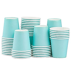 50 Pack 3oz Paper Cups, Bathroom Cups Disposable,Moushwash Cups Small Snack Cups for Water, Juice,Candy Ideal for Party Bathroom and Office