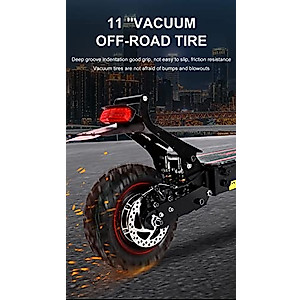 Fieabor Electric Kick Scooter for Adults - Rear Drive 2500W Motor, Up to 30 MPH & 30 Miles, 48V/16AH, 11" Heavy Duty Vacuum Off-Road Tire, Adult Electric Scooter Without Seat