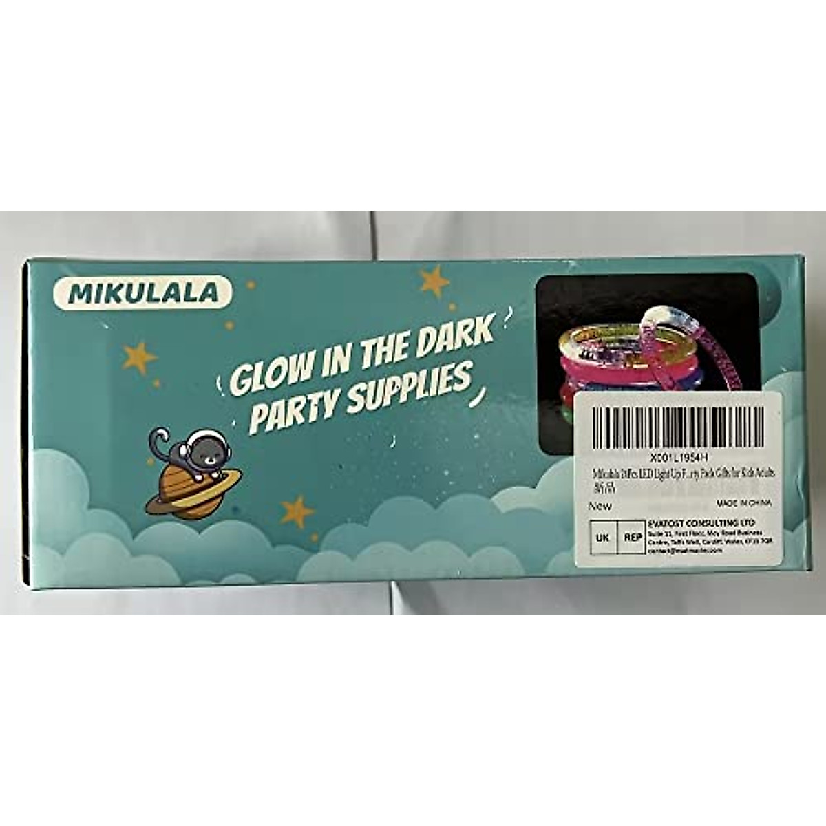 Mikulala 24Pcs Glow in the Dark Party Supplies for Kids/Adults, Flashing Light up Toys LED Bracelets Glow Sticks , Neon Christmas Party Favors Carnival Birthday Concert Party Games Gifts Accessory