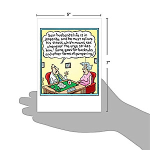 NobleWorks Hilarious Birthday Greeting Card with 5 x 7 Inch Envelope (1 Card) BdayGoing to Die Randy McIlwaine Birthday Cartoon 8547Z