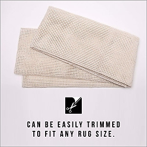 Grip-It Ultra Stop Natural Rubber Non-Slip Indoor Rug Pad on Hardwood Floors 3X5 ft