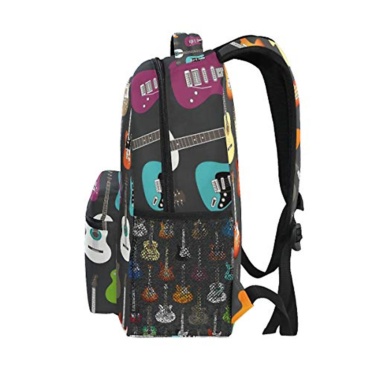 Music Guitar School Backpack for Teen Boys Girls Kids Bookbag Laptop Backpack Travel Daypack Student Computer Bag Schoolbag for Women Men Teens College Work Fits 14 Inches Notebook