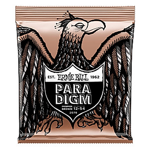 3 PACK Ernie Ball 2076 Paradigm Medium Phosphor Bronze Acoustic Guitar Strings (12-54)
