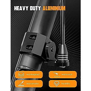 UTV Whip Mount for Polaris Ranger, 360°Adjustable Heavy-Duty UTV Whip Mounting Bracket for Polaris Ranger General Can am Defender Commander 2021+ Maverick Trail/Sport Work for Pro-fit Cage（1 Pcs）