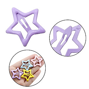 30 PACK Star Snap Hair Clips Non-slip Toddlers Colorful Cute Lovely Metal Hair Barrettes Hair Accessories for Women Girls Mixed Color(Style 2)