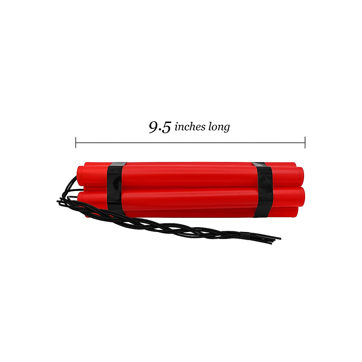 Nicky Bigs Novelties Adult Fake Dynamite Red TNT 6 Stick Bundle Plastic Prank Pretend Explosive Bomb Pack Film Costume Prop