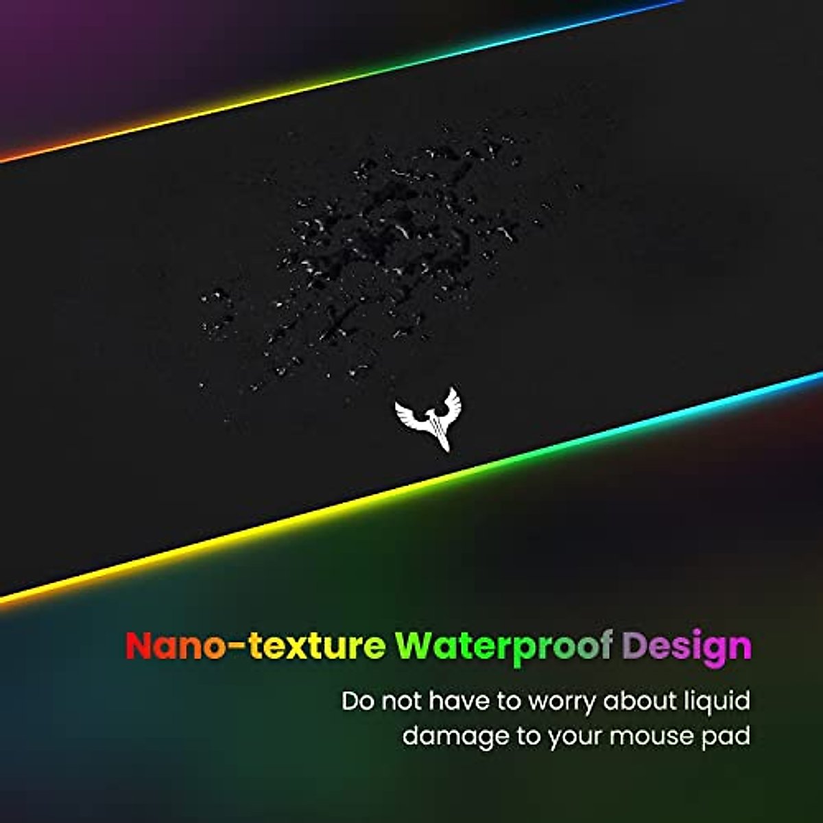 Blade Hawks Extra Large RGB Gaming Mouse Pad, Extended Soft LED Mouse Pad, Anti-Slip Rubber Base, Computer Keyboard Mousepad Mat (31.5 x 12 Inch)