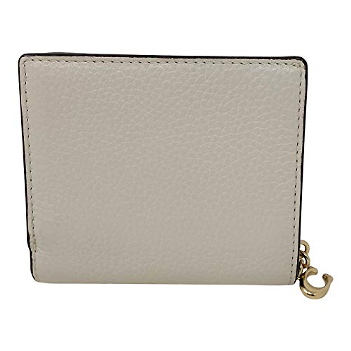 Coach Pebble Leather Snap Wallet Chalk Style No. C2862