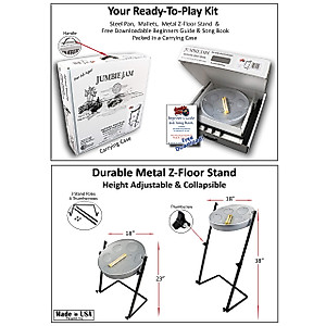 Panyard Jumbie Jam Steel Drum (W1158) Silver
