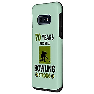 Galaxy S10e Lawn Bowls 70th Birthday Idea For Men & Funny Lawn Bowling Case
