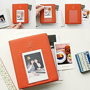 HelloHelio Fujifilm Mini film Photo Album for Mini 11 mini 9 mini 40 7s 8 8+ 70 90 25 26 50s Film (Mulberry)