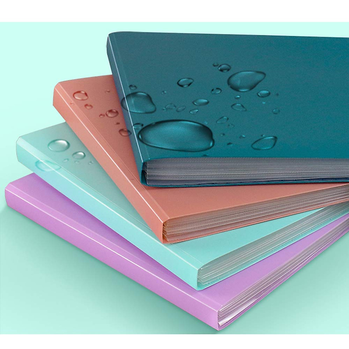 Snow Abonci Vertical Expanding Accordion Folder with 7 Pockets Paperwork Organizer Document Wallet Briefcase Business File Organizer Bag A4 Letter Size Elastic Rope Closure Pink