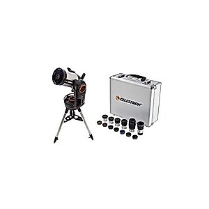 Celestron NexStar Evolution 6, Schmidt-Cassegrain Telescope with Integrated WiFi - with Deluxe Accessory Kit (5 Celestron Plossl Eyepieces, 1.25in Barlow Lens, 1.25in Filter Set, Accessory Carry Case