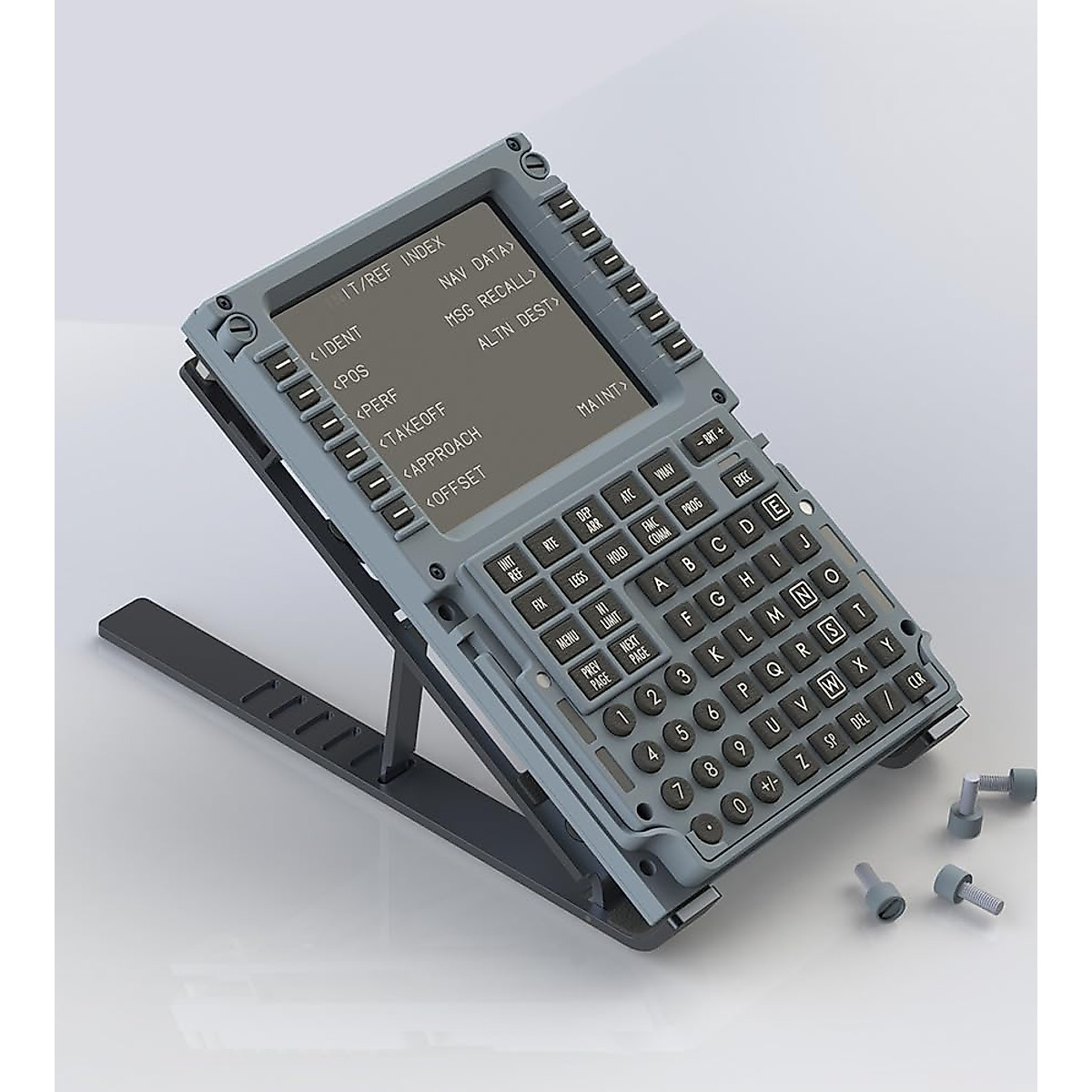 SYDYSOSO COCKPITMASTER Flight Simulator Mode Control Panel CS 737X CDU, Delicate and Durable Flight Multi Panel, Flight Simulator Cockpit with High-resolution LCD Display