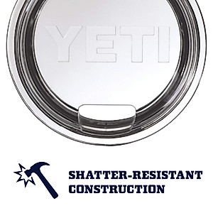 YETI Rambler 10 oz Lowball, Vacuum Insulated, Stainless Steel with Standard Lid, Charcoal