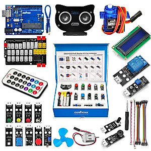 OSOYOO Starter Ultimate Bundle Kit for Arduino | Early STEM Education for Beginners | No Need breadboard | Includes XH2.54 Male Socket Expansion Board and sensors
