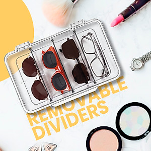 Utopia Home Eye Glasses Holder (Pack of 1) - Premium Sunglass Organizer - Eyeglass Holder & Glasses Storage Organizer for Sunglasses, Reading Glasses & Accessories (Clear)