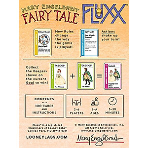 Looney Labs Fairy Tale Fluxx Card Game - Zany Adventures for All Ages