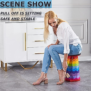 VSSOLO Upgraded Portable Folding Stool, Camping Retractable Seat for Adults Outdoor, Travel, Barbecue, Fishing, Waiting in Line Lightweight Chair 2023 Second Generation