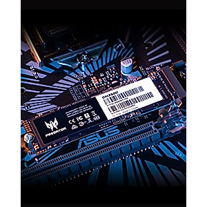 acer Predator GM3500 512GB NVMe SSD - M.2 PCIe Gen3 (8 Gb/s) x 4 Interface Internal Solid State Hard Drive with DDR4 DRAM Cache Up to 3400 MB/s - BL.9BWWR.101