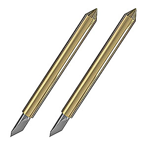 2 PCS Premium Fine Point Blade Compatible with Cricut Explore Air 2/Explore 3, Replacement Cutting Blades Compatible with Cicut Maker/Maker 3, Can Cut Most thinner Materials, Original Version