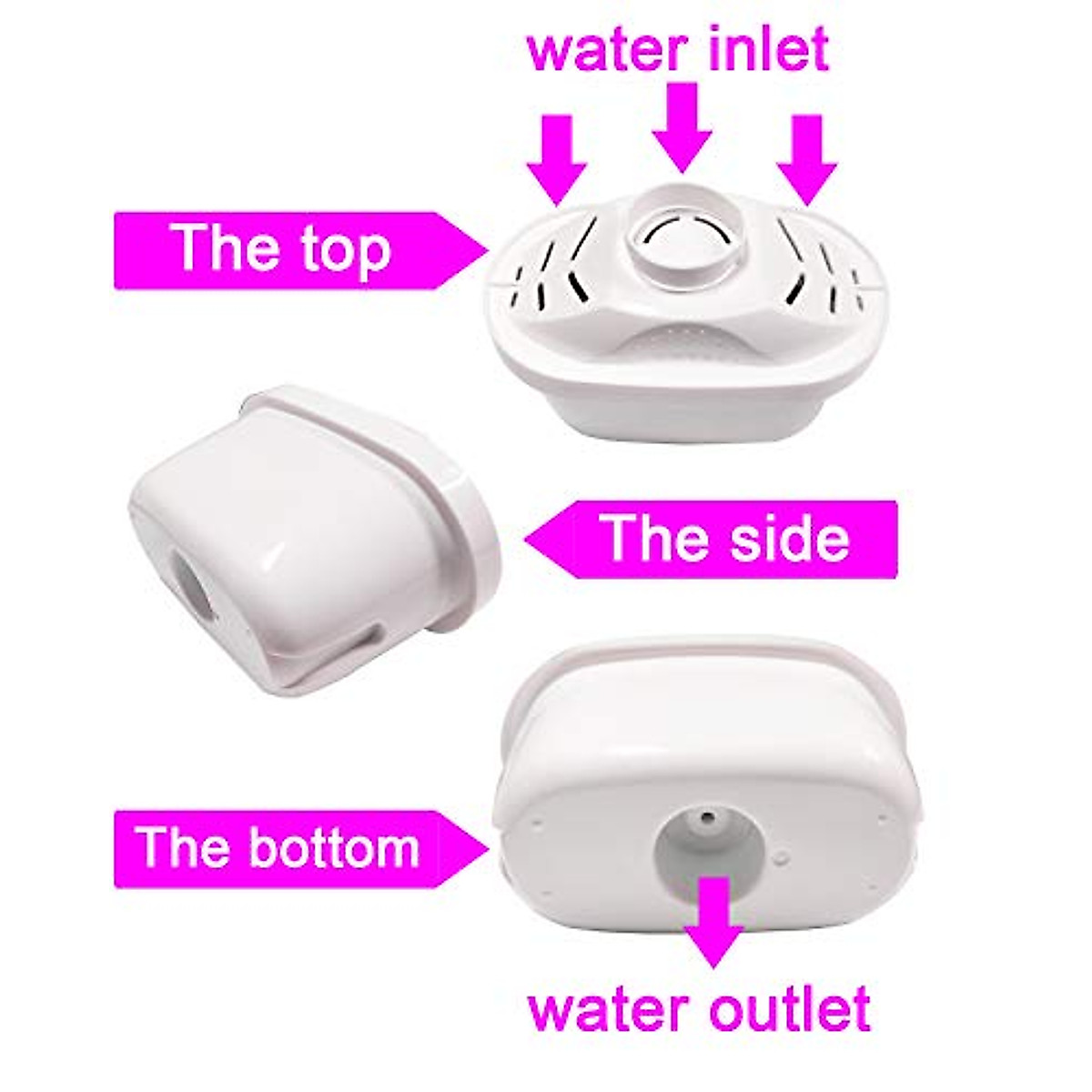 Upgraded Water Filter Replacement 2 Pack, Latest Standard Water Filter Cartridges, Compatible with Most Brands of Water filter Pitcher