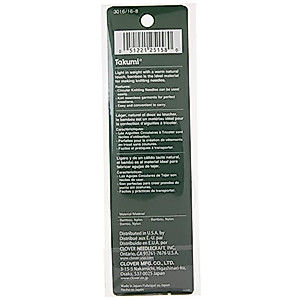 Clover 8 Takumi Circular 16" Size Bamboo Knitting Needle, Brown, Clear