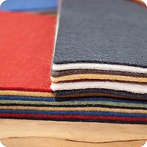 BGick 36 5" Squares 100% Wool Felt Americana Colors Charm Pack