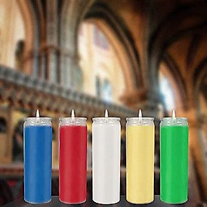 CocoSoy Jumbo Glass Organic Candles, 9-Day Devotional Prayer Sanctuary Candles. Great for Religious, Memorial, Vigils, Prayers, Blessing. Botanical Coconut Soy Wax, Set 3 Yellow Candles