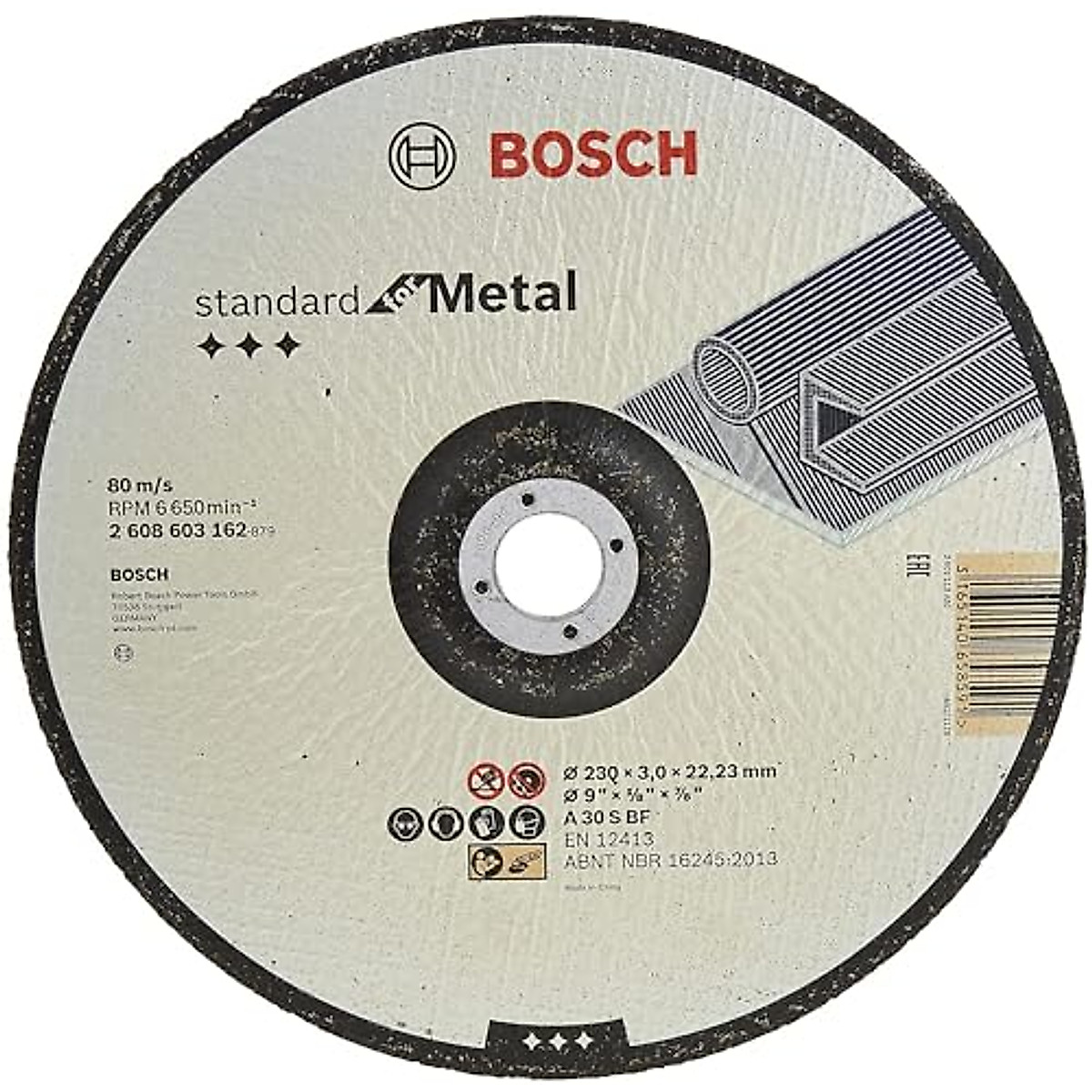 Bosch 2608603162 Standard for Metal Cutting disc with Depressed Centre