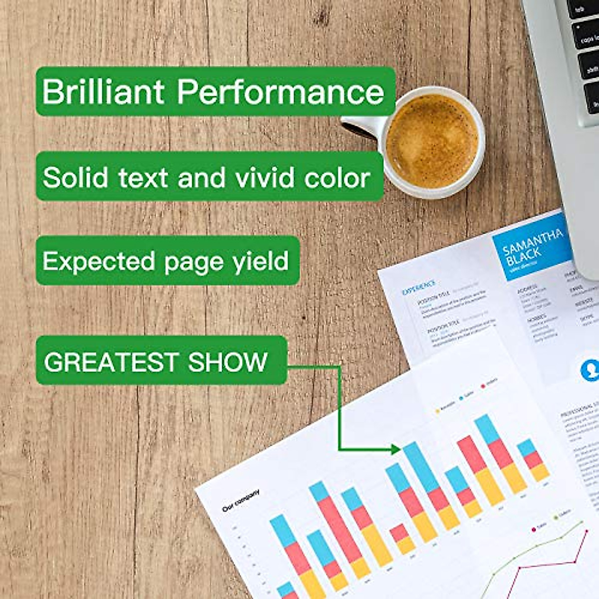 GREENARK Compatible Ink Cartridge Replacement for Brother LC20E Super High Yield Ink Cartridge 5 Pack Works with Brother MFC-J985DW, MFC-J775DW, MFC-J5920DW Printers LC20EBK LC20EM LC20EC LC20EYXXL