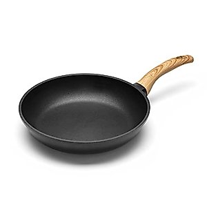 IRIS USA Cast Aluminum Nonstick Frying Pan Skillet with Soft Touch Handle, 11 inch Fry Pan