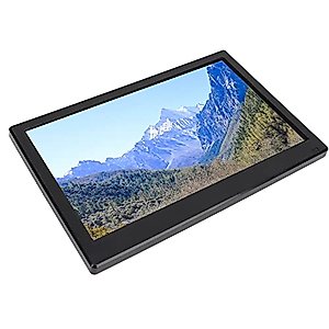 LCD Display Monitor, 11.6 Inch PC Monitor, Easy to Hang HD Multimedia Interface Remote Control VGA AV BNC (US Plug)
