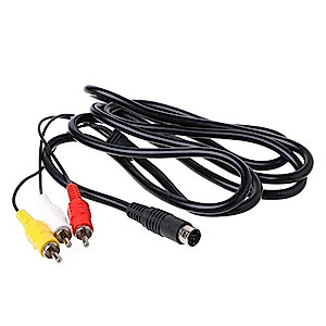 1.8m 9-Pin Audio Video to RCA AV Cable Connection Cord for Sega 2/3