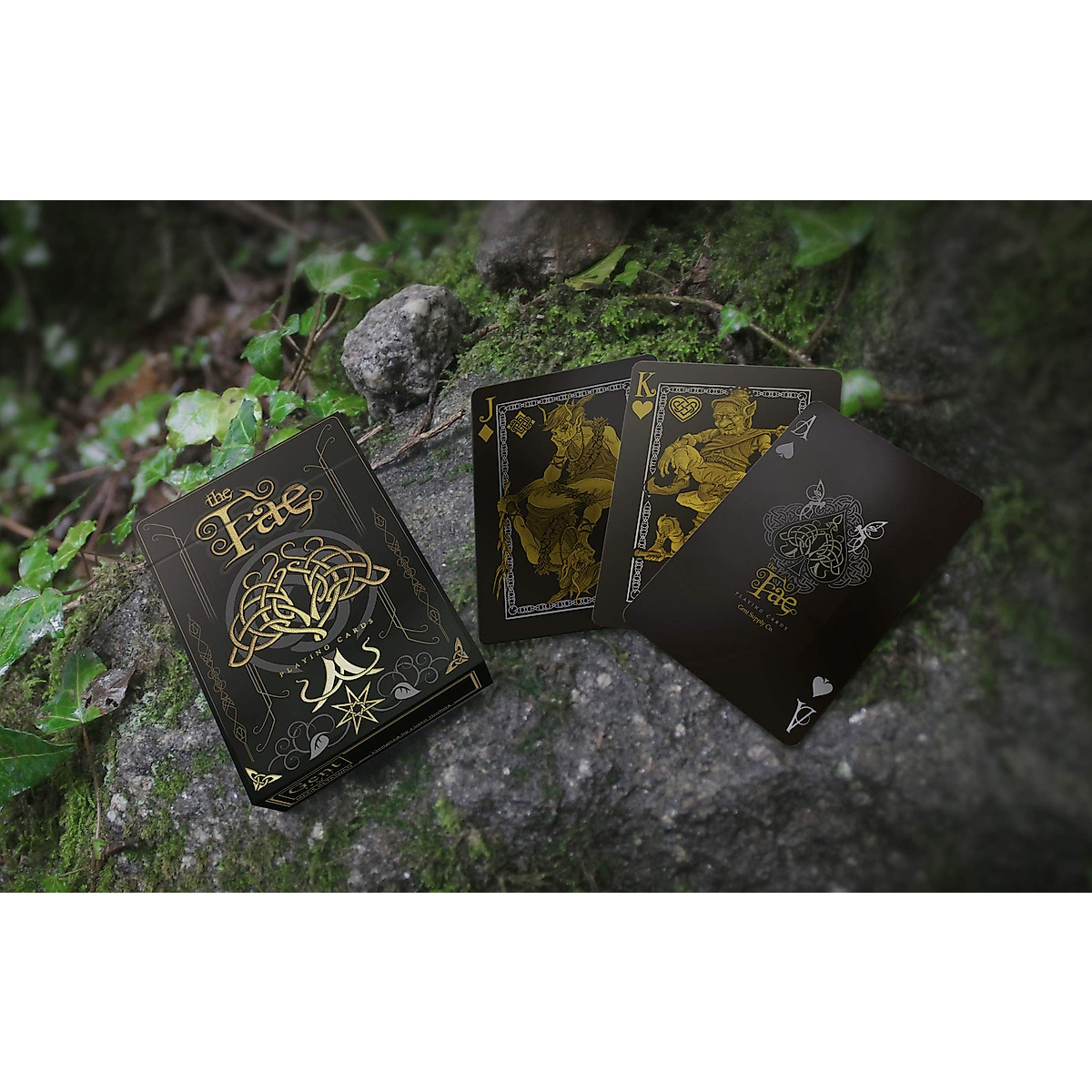Creatures of The FAE Playing Cards by Gent Supply - Black, Gold & Silver Edition