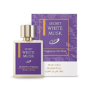 Zoha White Musk Oil Perfume for Women & Men, Roll On Perfume Oil and Musk Perfume Spray, Alcohol Free Skin Moisturizing Musk Oil Perfume