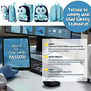 Kawaii Dinosaur Backpack for kids 3-5, Toddler backpack for boys girls, Kids' backpacks, Preschool backpack for kids 5-7, Kindergarten backpack, Toddler Bookbag, Dino Backpack for boys 4-6, Pre K Bag