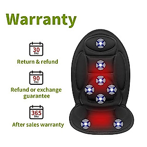 MYNTA Vibrating Chair Massager Seat with Fast Heat,8 Vibration Massage Nodes to Release Stress and Fatigue,Back Massager Chair Pad for Home,Office