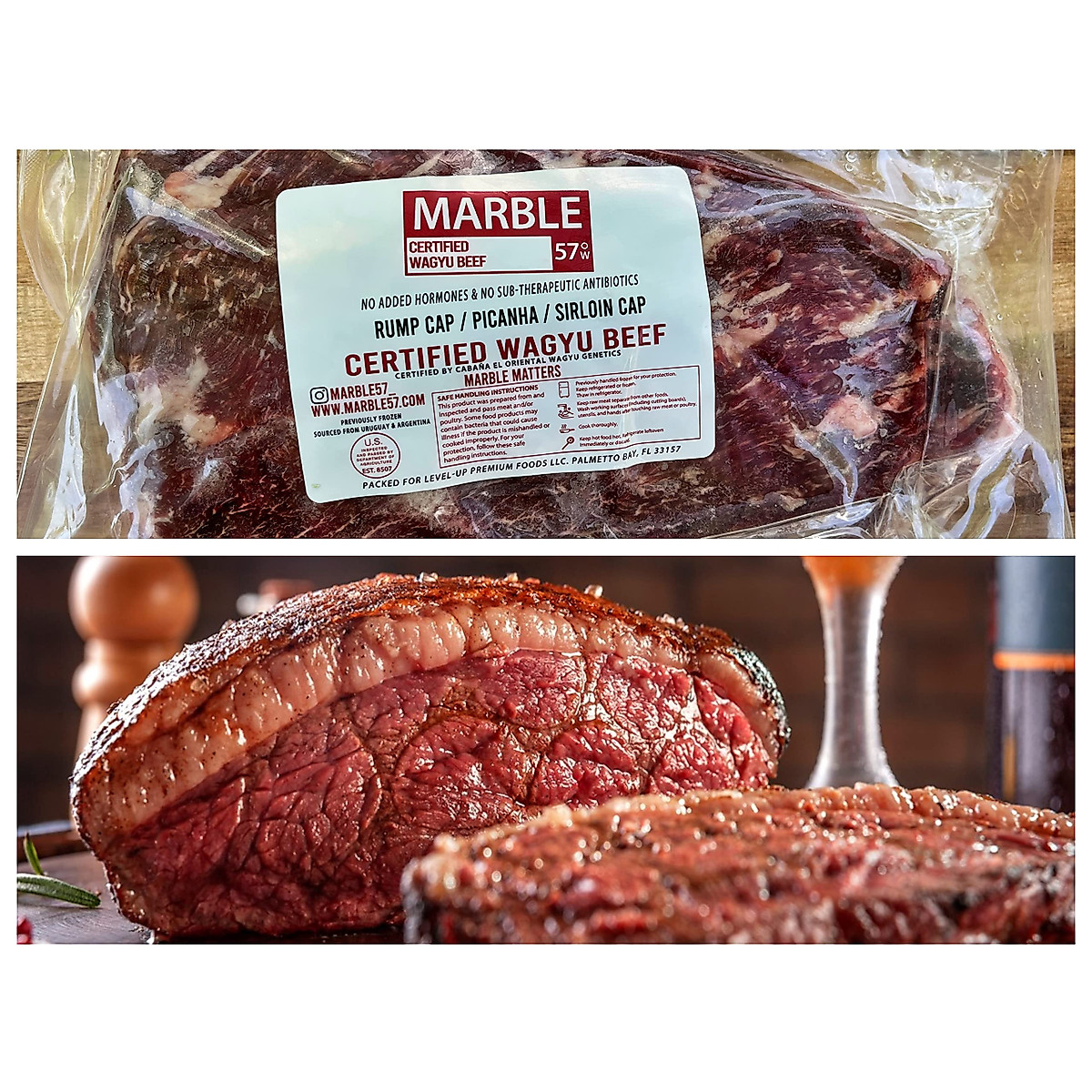 Marble 57° Wagyu Beef (Whole Picanha)
