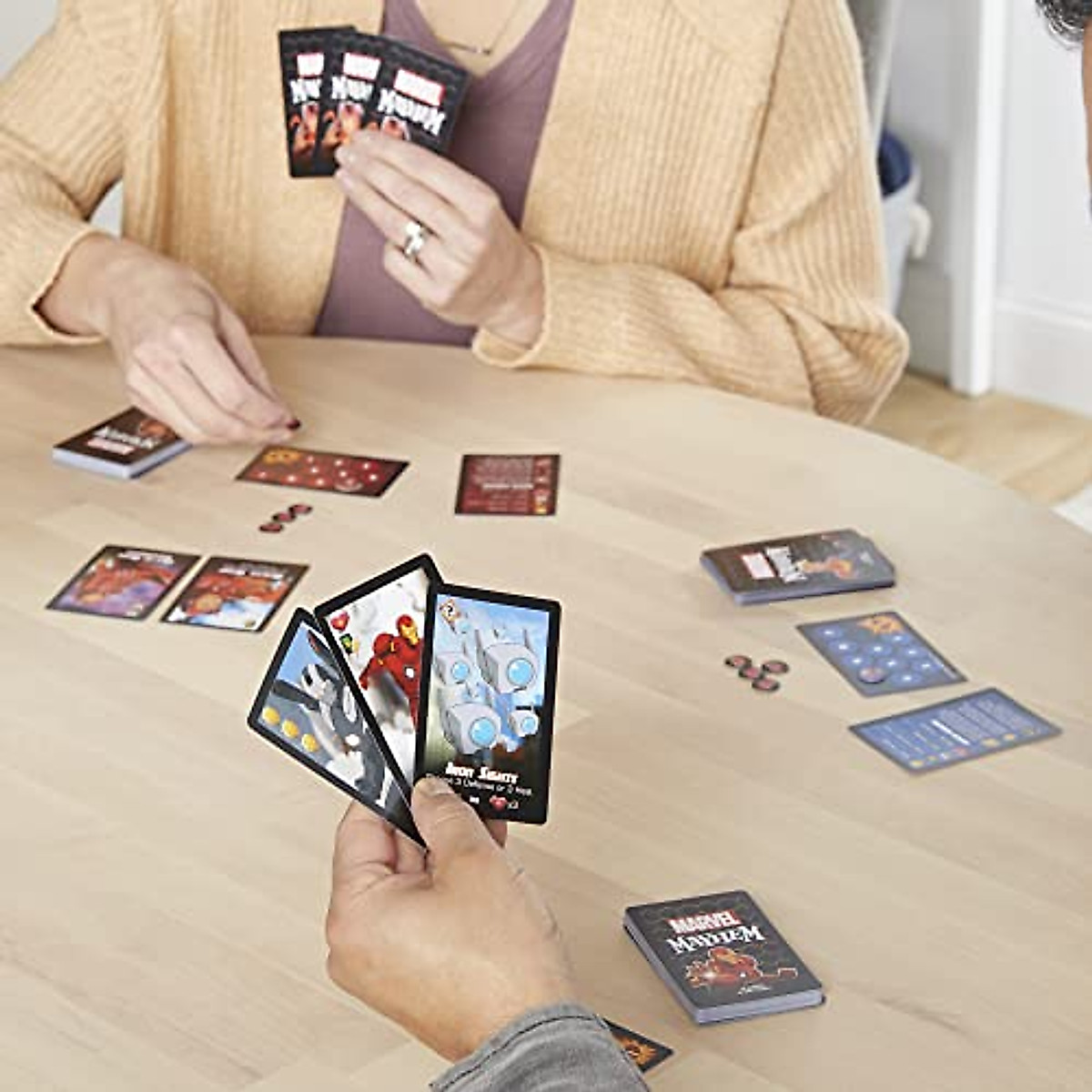 Marvel Mayhem-Card Game, Featuring Super Heroes, Fun Game for Marvel Fans Ages 8+, Fast-Paced, Easy-to-Learn for 2-4 Players