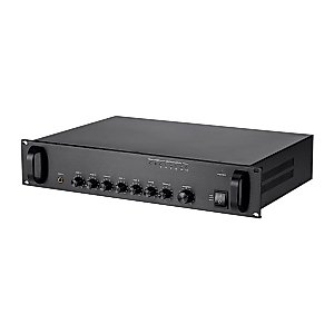 Monoprice Commercial Audio 120 Watt Mixer Amplifier - 5chz 100 Volt/70 Volt with Microphone Priority