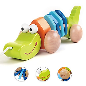 Classic World Pull-Along Crocodile Toy