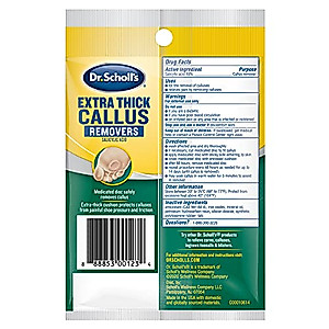 Dr. Scholl's Extra Callus Removers, Extra Thick Pads, 4 Count