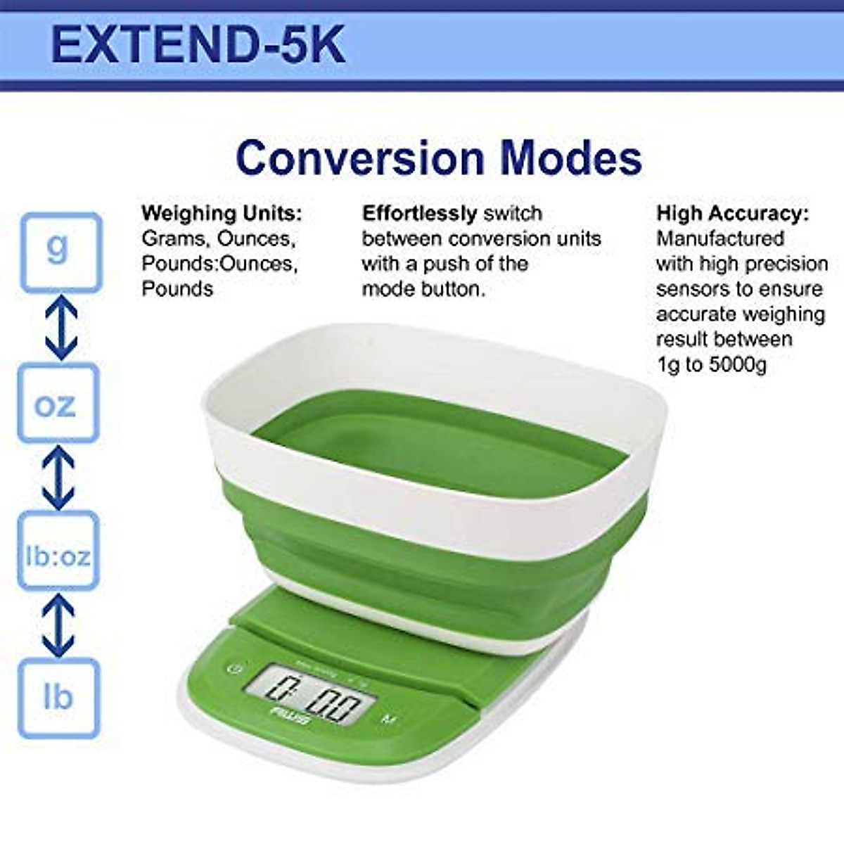 American Weigh Scales Xtend Collapsible Kitchen Scale.